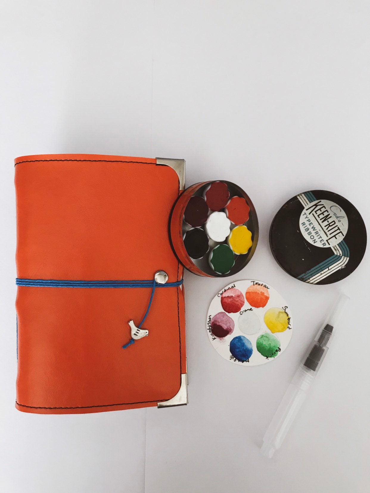 Watercolorist Journal and Watercolor Paint Kit Bundle Handmade On Sale