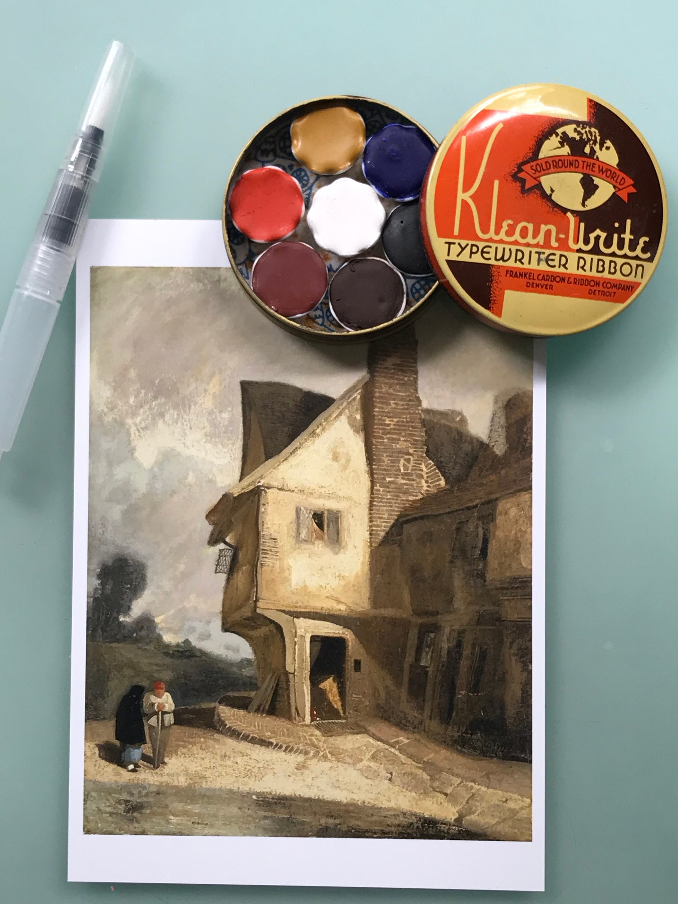 Limited Edition Watercolor Handmade Paint in 7 ceramic wells non toxic ...
