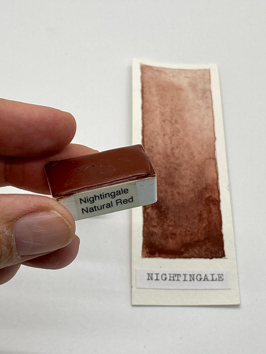 Handmade Nightingale Natural Red Watercolor Paint: Non-toxic Artist ...