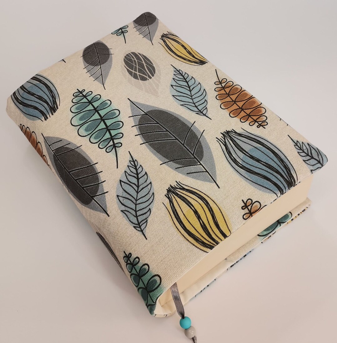 Adjustable Book Cover, Fabric Book Cover, Reusable Book Cover, Handmade ...