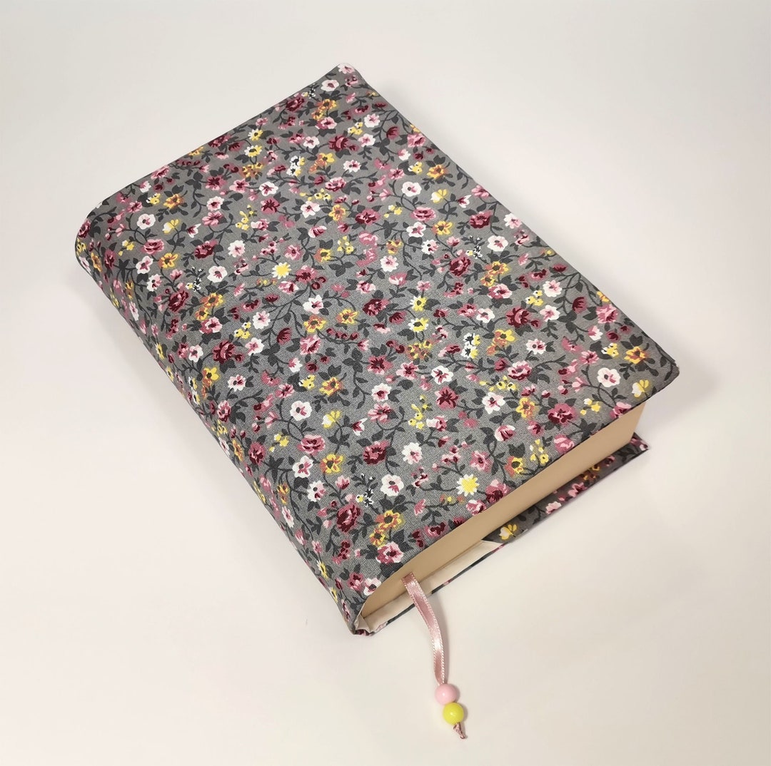 A5 Book Cover, Adjustable Book Cover, Fabric Book Jacket, Paperback ...