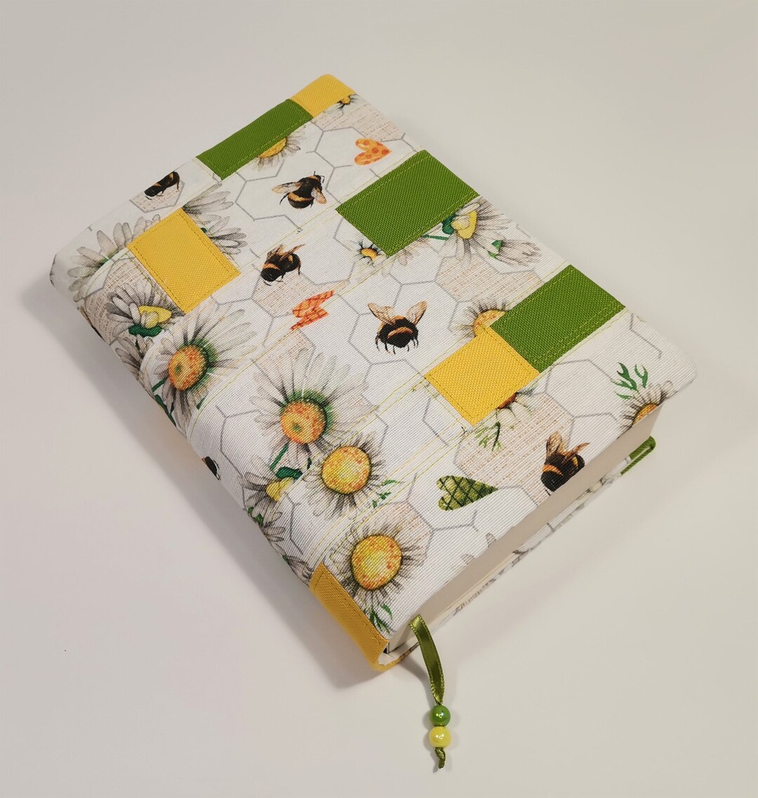 A5 Book Cover, Adjustable Book Cover, Fabric Book Cover, Handmade Book ...