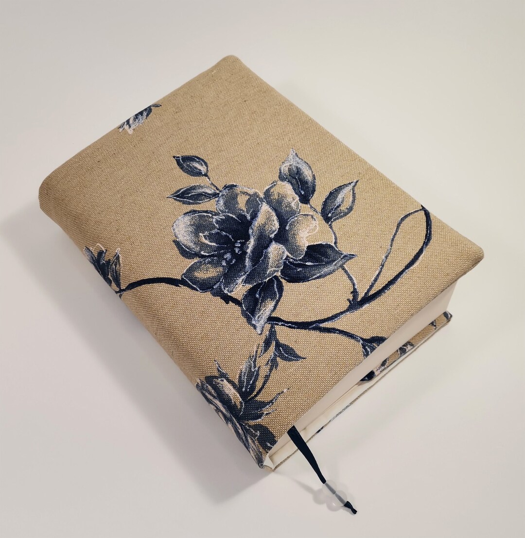 A5 Book Cover, Adjustable Book Cover, Fabric Book Cover, Reusable Book ...