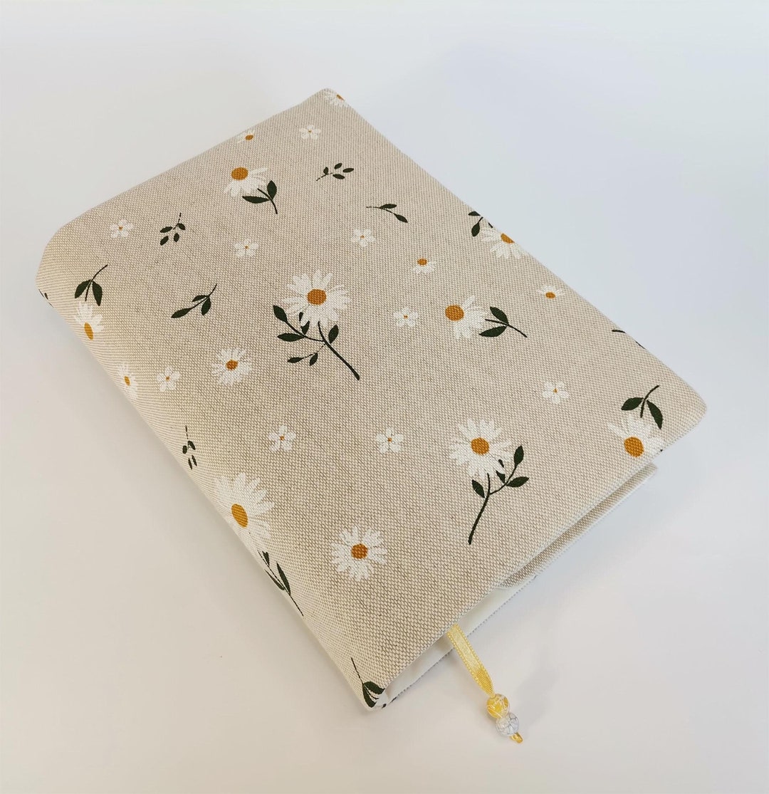 A5 Book Cover, Adjustable Book Cover, Fabric Book Cover, Reusable Book ...
