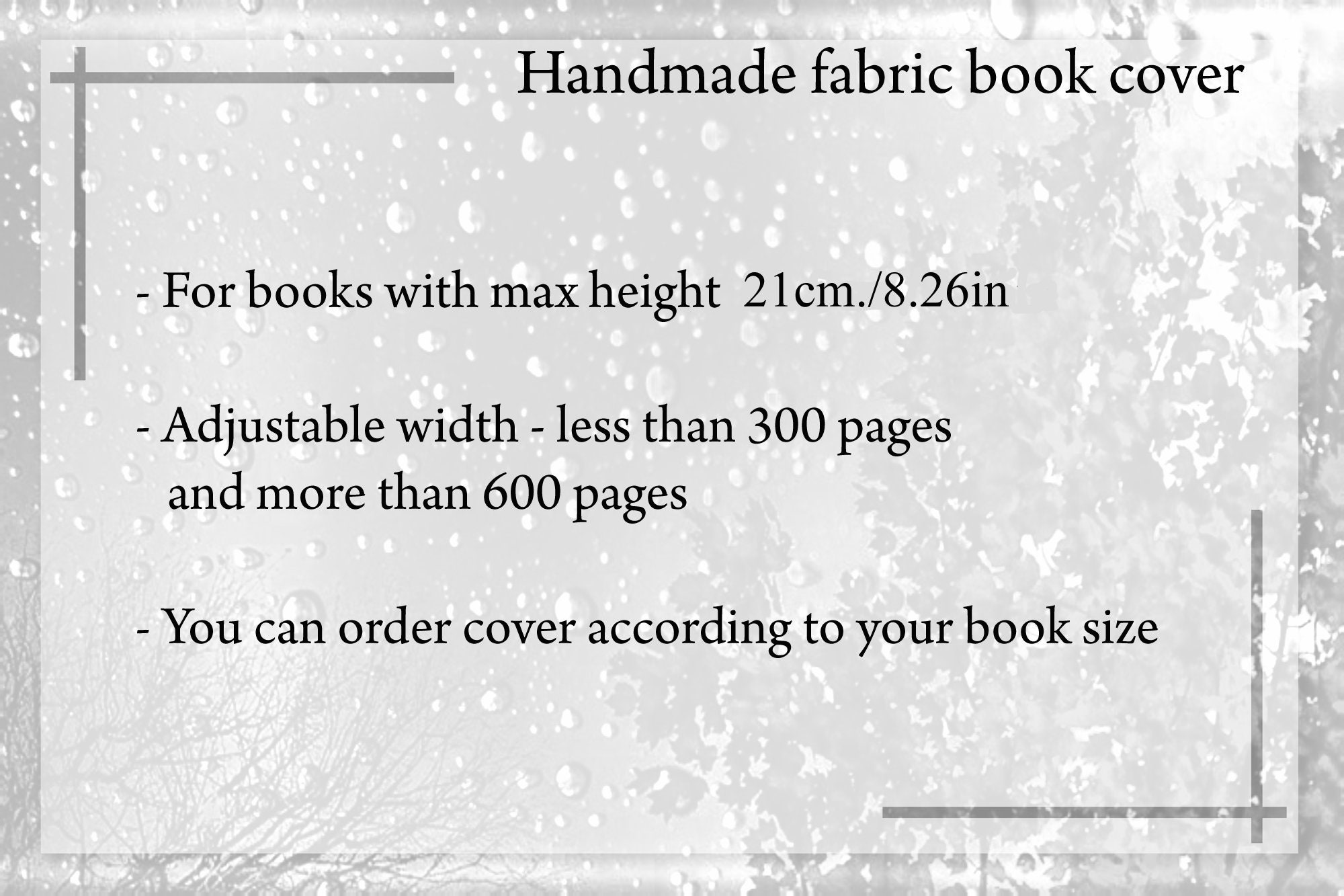 Fabric Book Cover Reusable Book Cover Handmade Book Case - Etsy