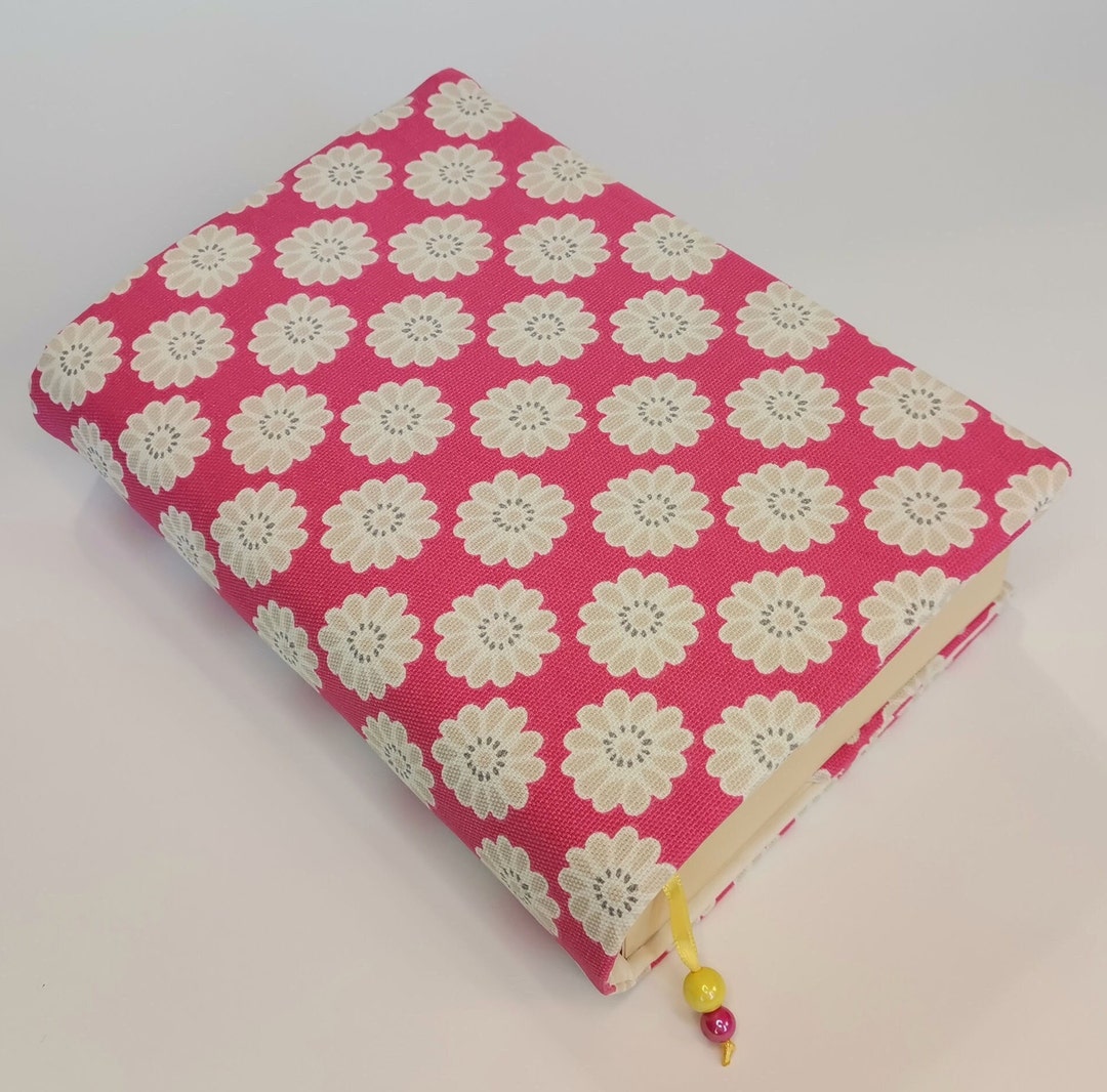 A5 Book Cover, Fabric Book Cover, Adjustable Book Cover, Book Lover ...