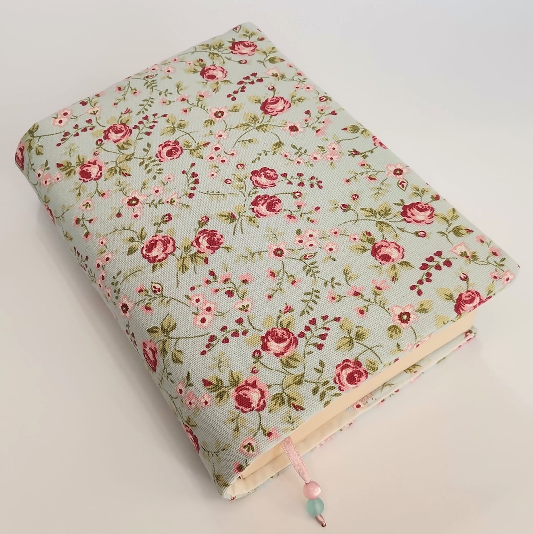 Adjustable Book Cover, Fabric Book Cover, Reusable Book Cover, Handmade ...