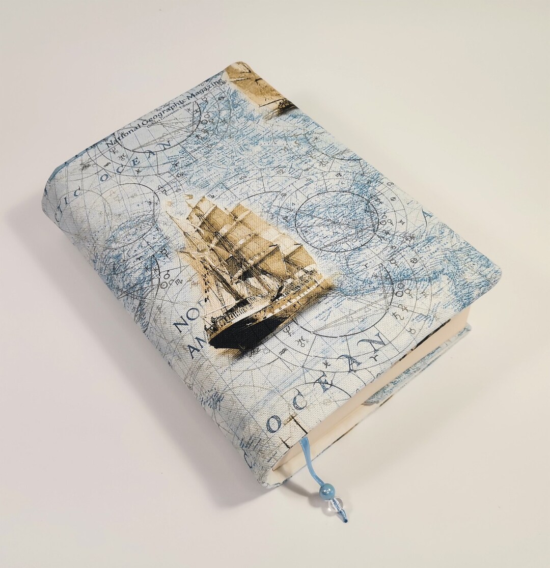 A5 Book Cover, Adjustable Book Cover, Fabric Book Cover, Reusable Book ...