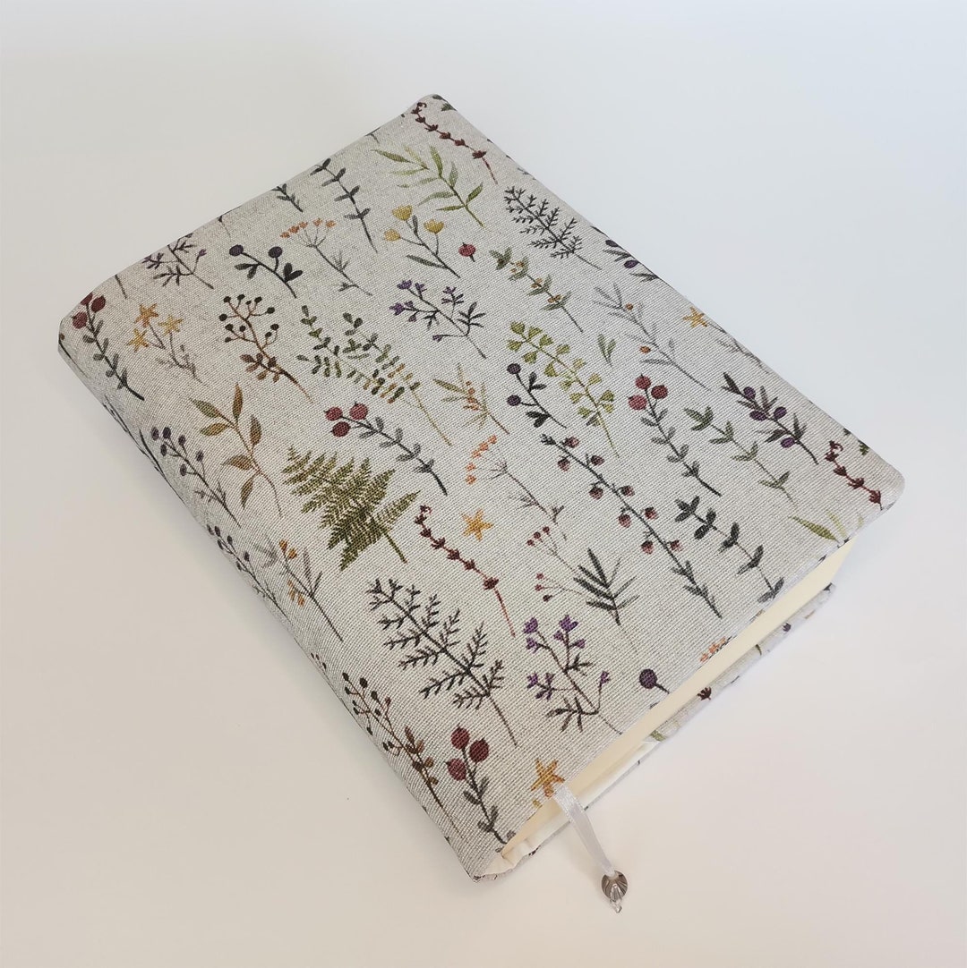 Adjustable Book Cover, Fabric Book Cover, Reusable Book Cover, A5 Book ...