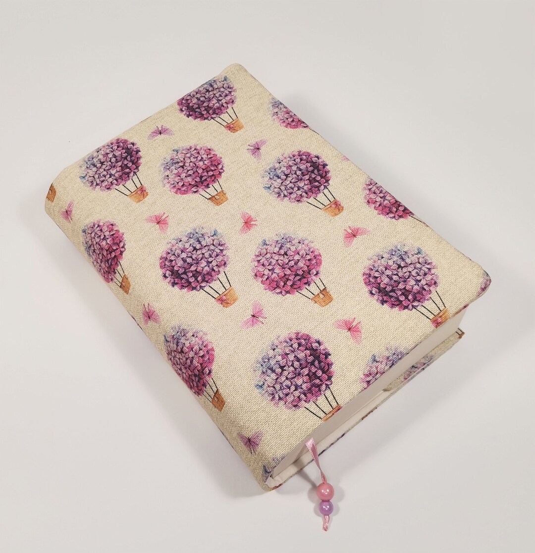 A5 Book Cover, Adjustable Book Cover, Fabric Book Cover, Reusable Book ...
