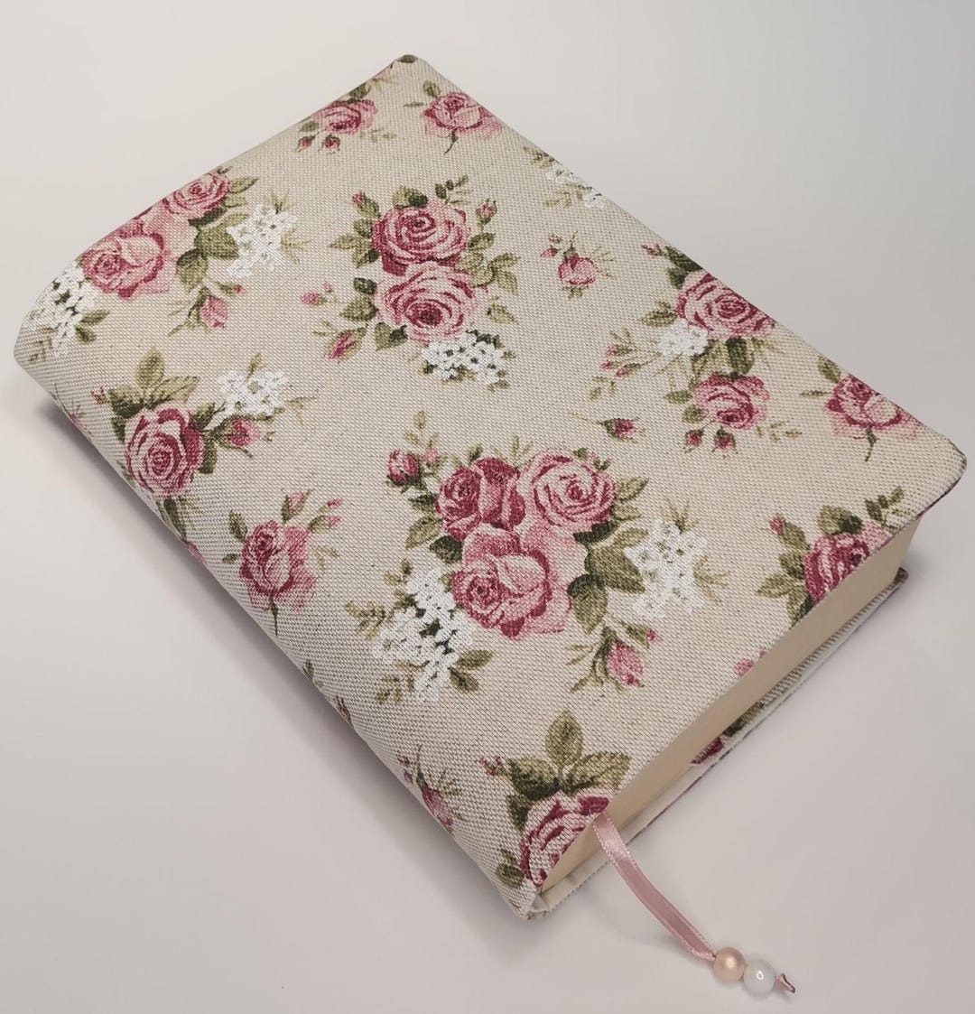 A5 Book Cover, Adjustable Book Cover, Fabric Book Cover, Reusable Book ...