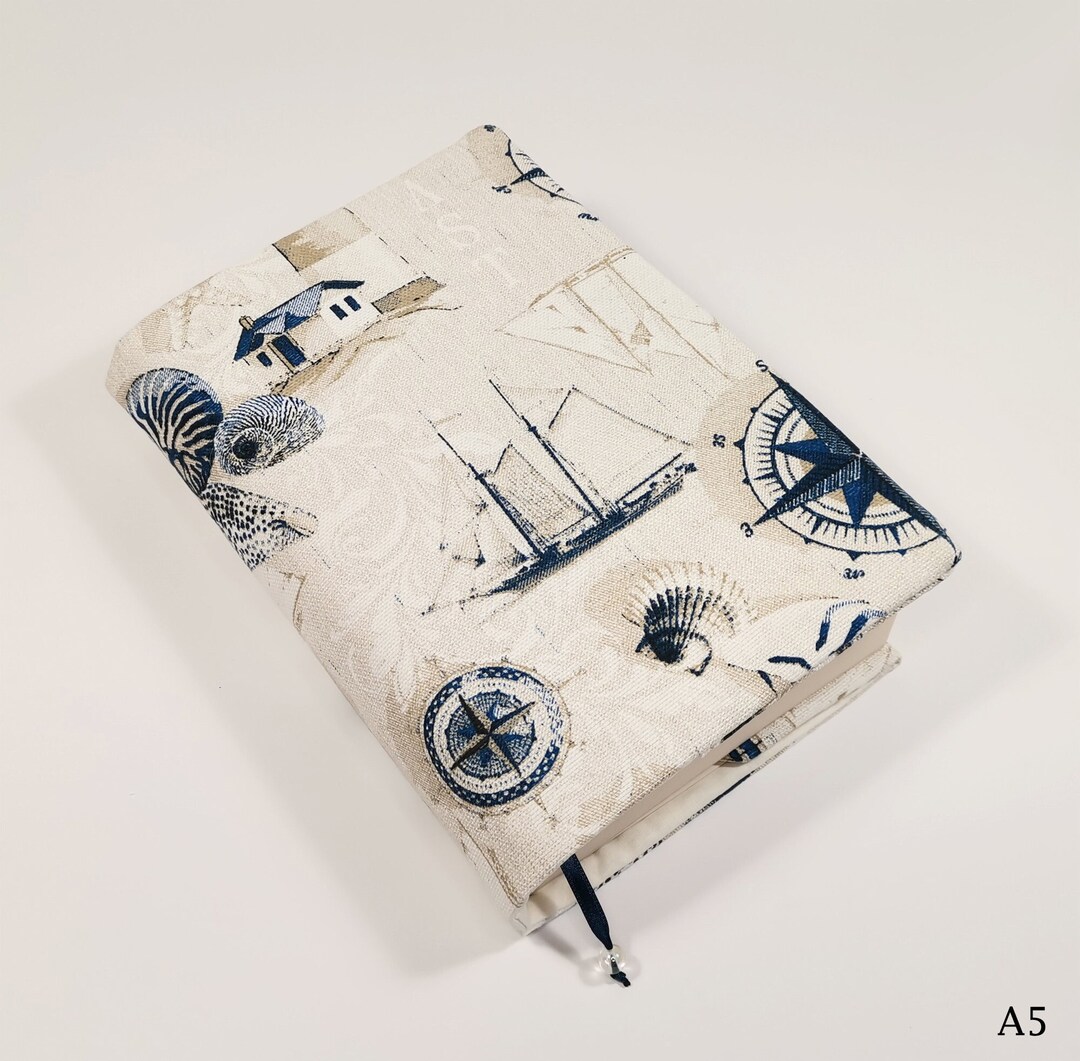 Sea Mood Fabric Book Covers, Two Sizes Book Covers, Paperback Fabric ...
