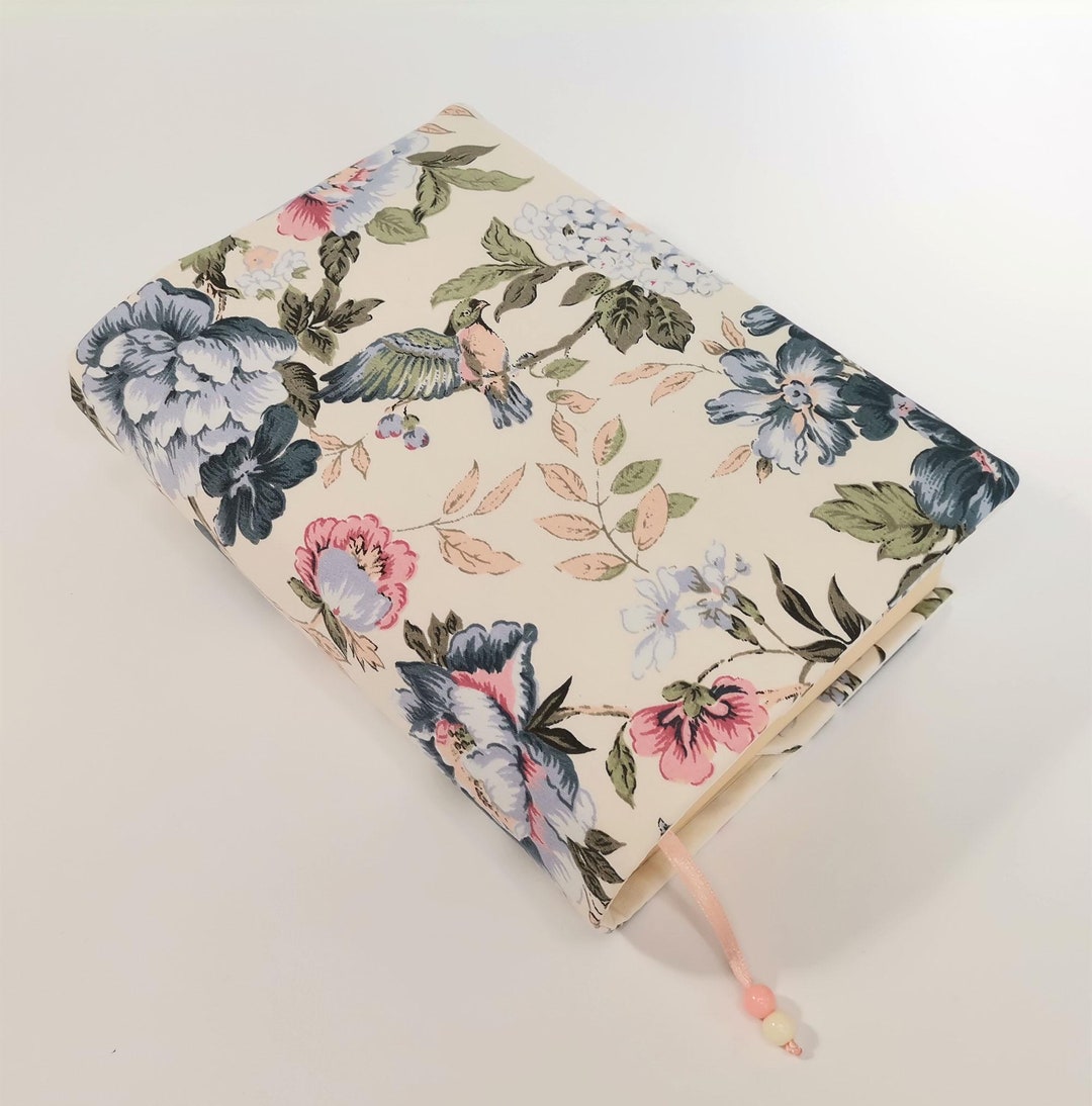 A5 Book Cover, Adjustable Book Cover, Fabric Book Cover, Reusable Book ...
