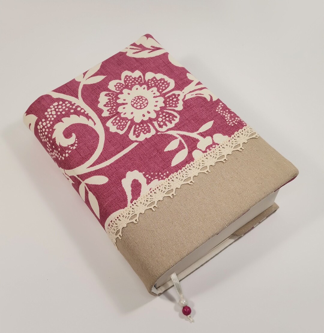 A5 Book Cover, Adjustable Book Cover, Fabric Book Cover, Reusable Book ...