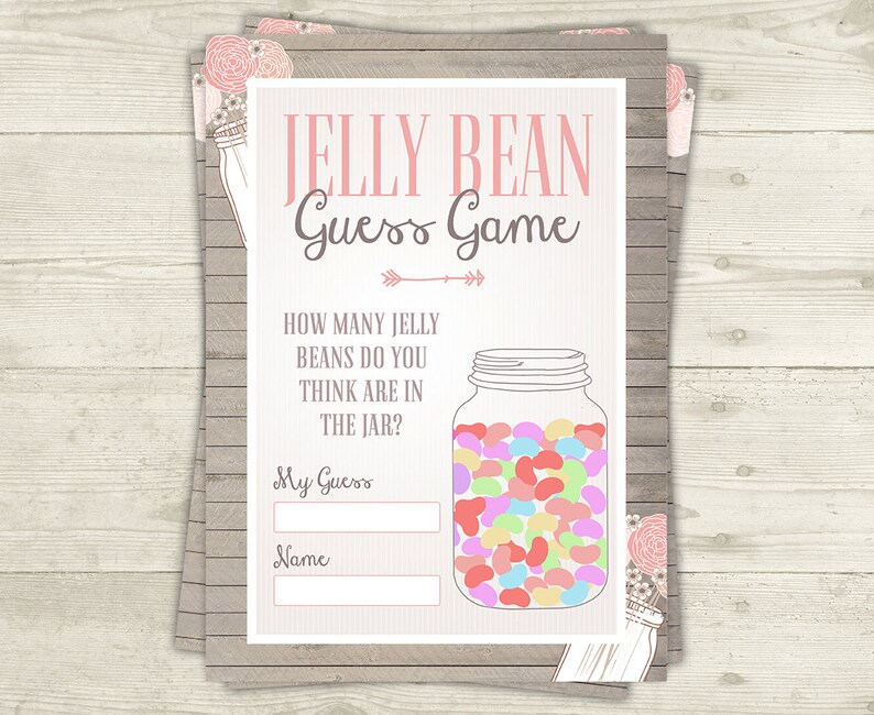Jelly Bean Guessing Game Template