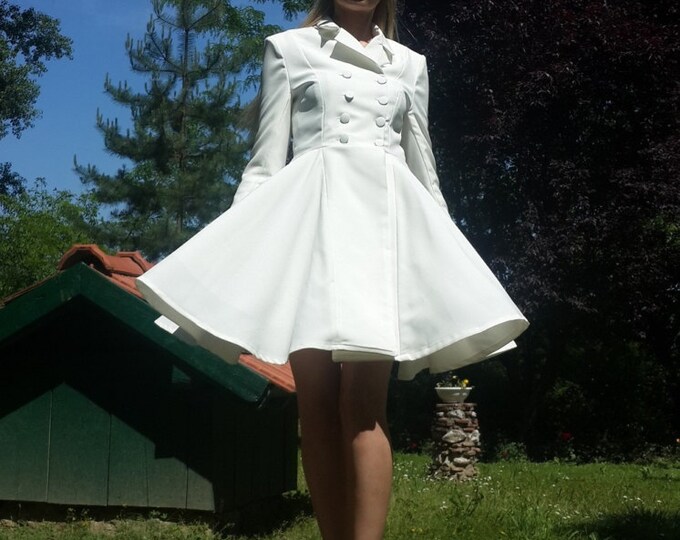 Evening White Dress / Women Jacket Dress /women White Dress / - Etsy
