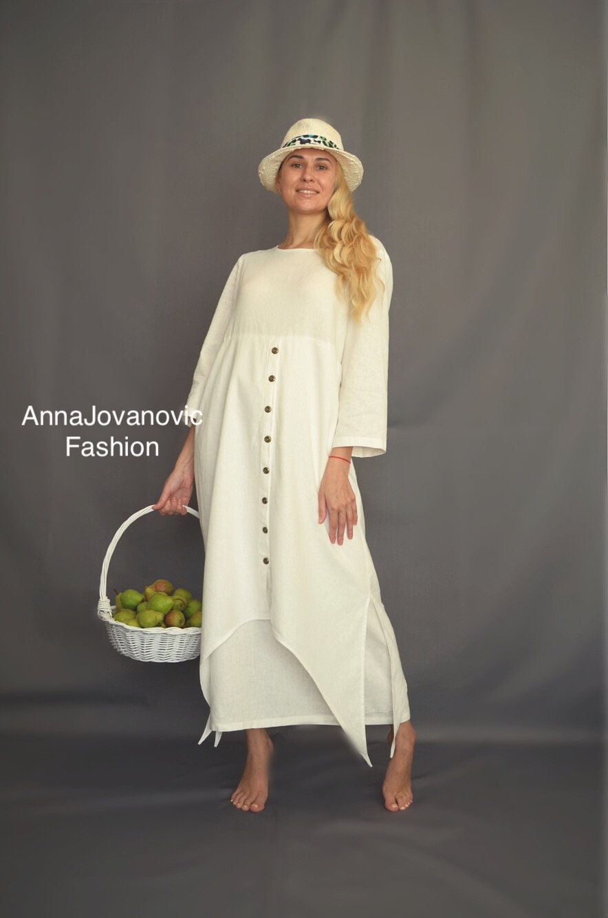 Linen Dresses for Women Plus Size Linen Clothing Linen - Etsy