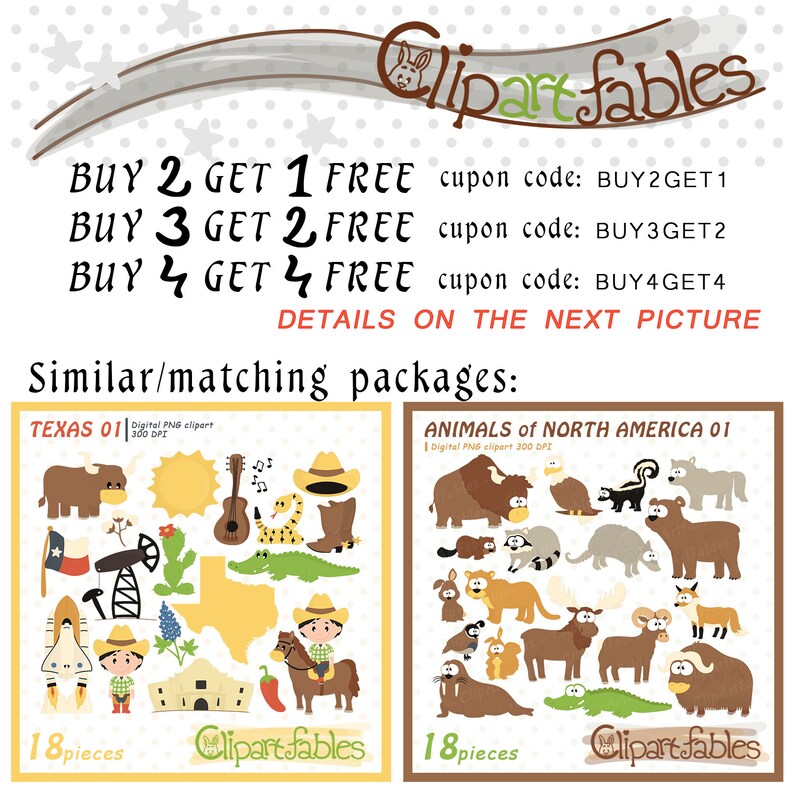 Cute USA National Symbols Clipart Travel clip art United | Etsy