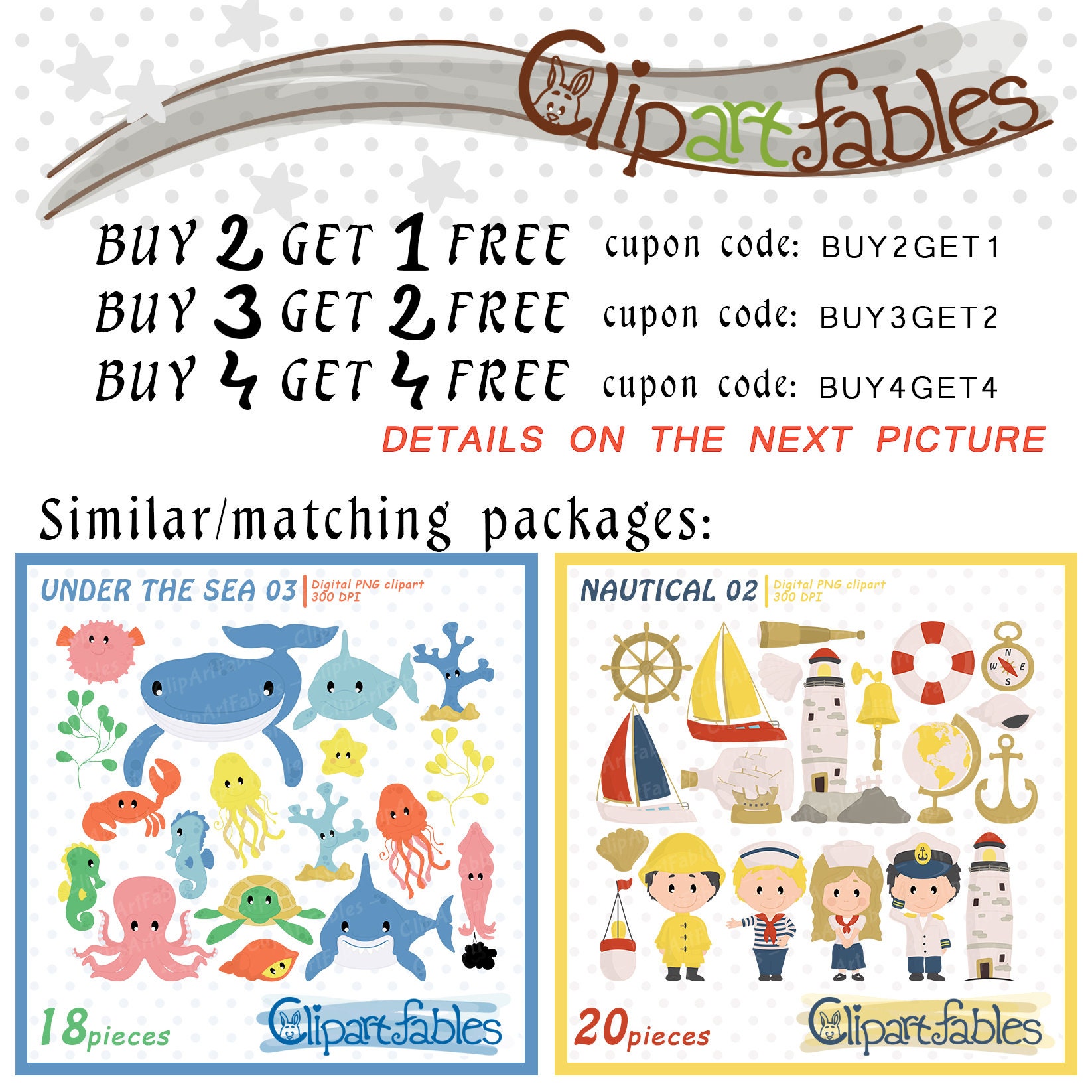 Cute MERMAID Clip Art, Under the Sea Clipart, Ocean Theme, Seahorse ...