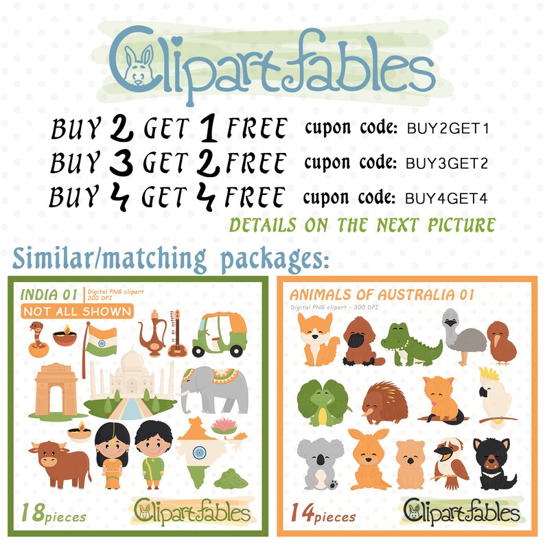 Cute AUSTRALIA Clipart, Australian Animals, Oceania, Symbols of ...