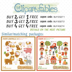 FARM Animals, Baby Animals, Pink Pig Clipart, Barnyard Clip Art, Horse ...