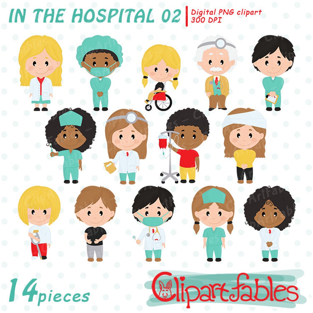 HOSPITAL Clipart, Medical Clip Art, Cute Nurse and Doctor Clipart ...