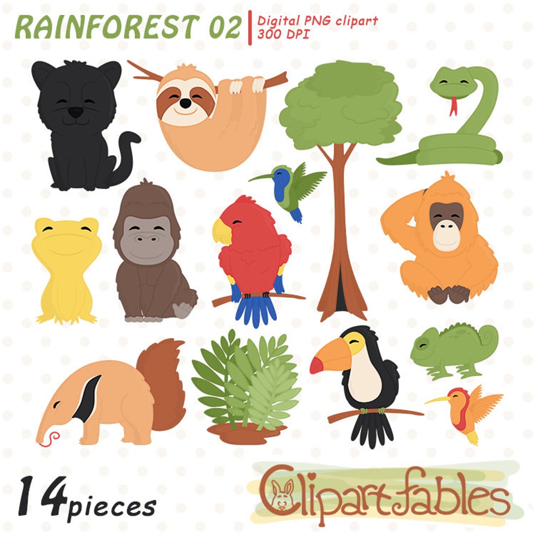 Rainforest Animals Clip Art Free: Monkey Baby Shower Clip Art For Kids