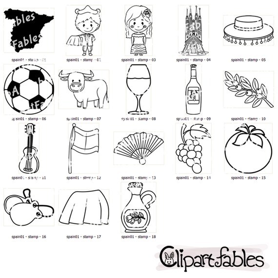 Spanish Phrases Clipart