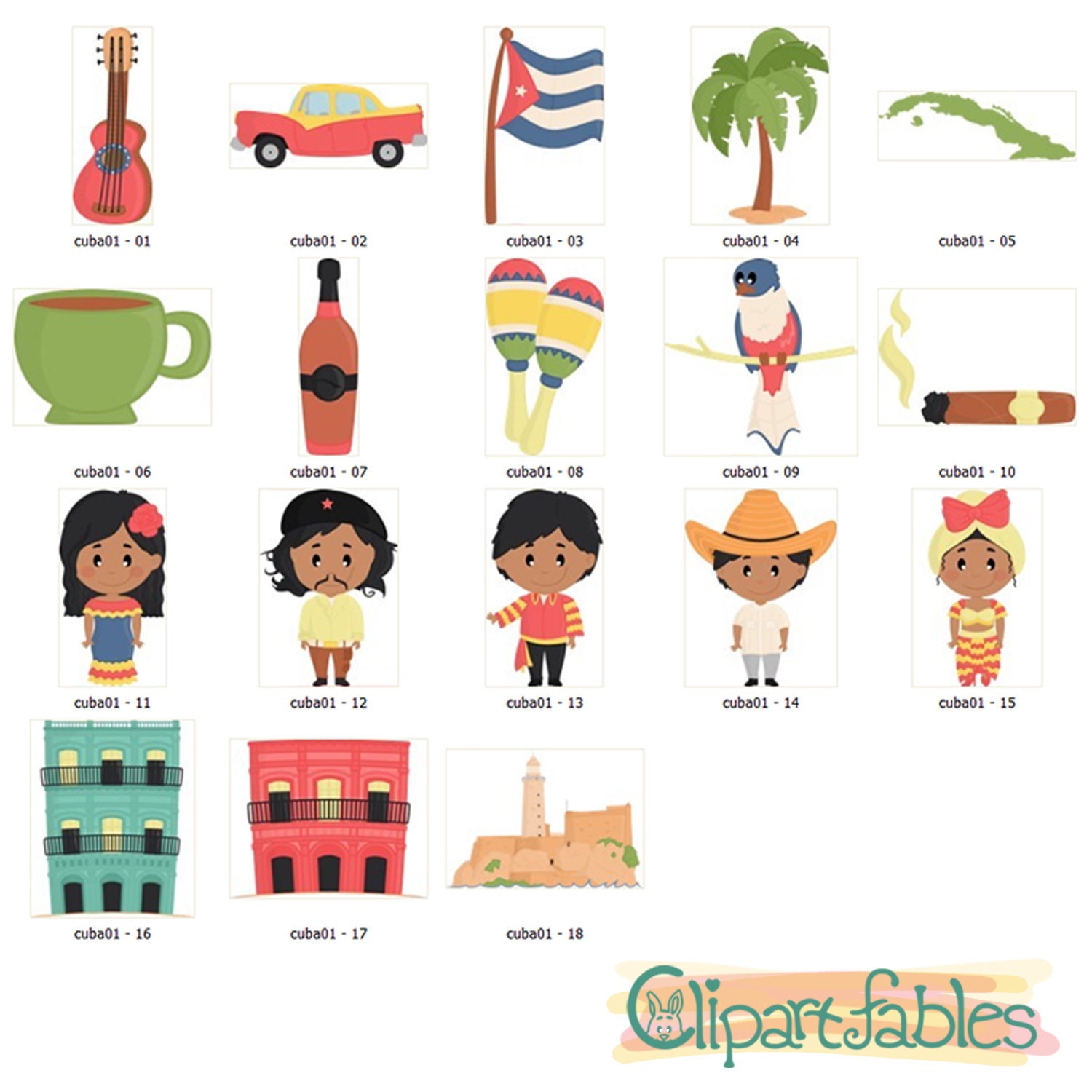 Havana Street Clipart