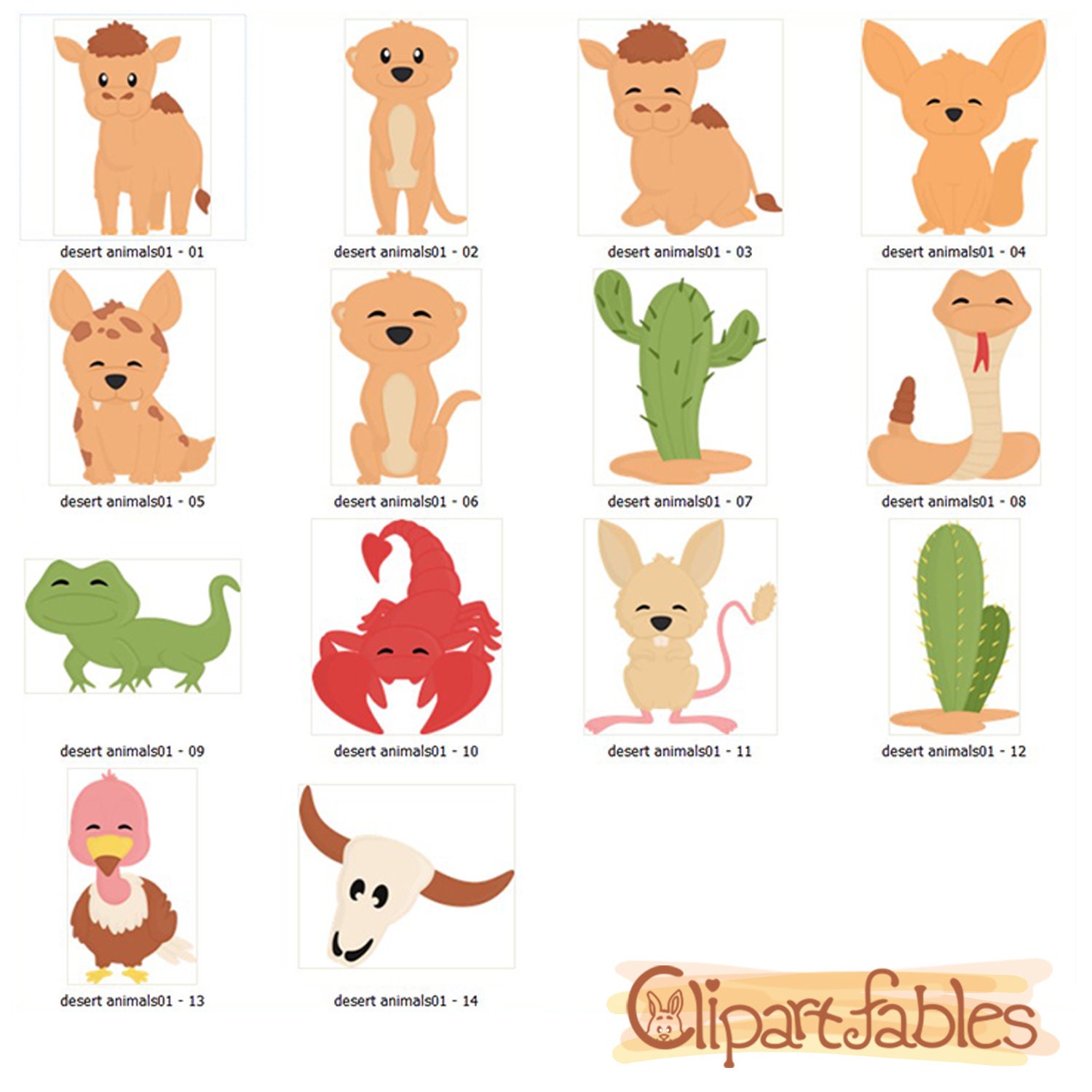Desert Animals Clipart