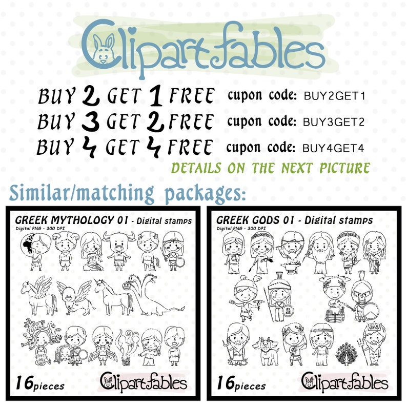 GREEK MYTHOLOGY 2 - Digital Stamps, Ancient Greece, Kraken, Olympus ...