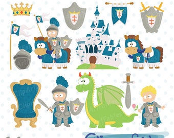 MEDIEVAL Clipart Fairy Tale Clip Art Arthur Clipart Boy | Etsy