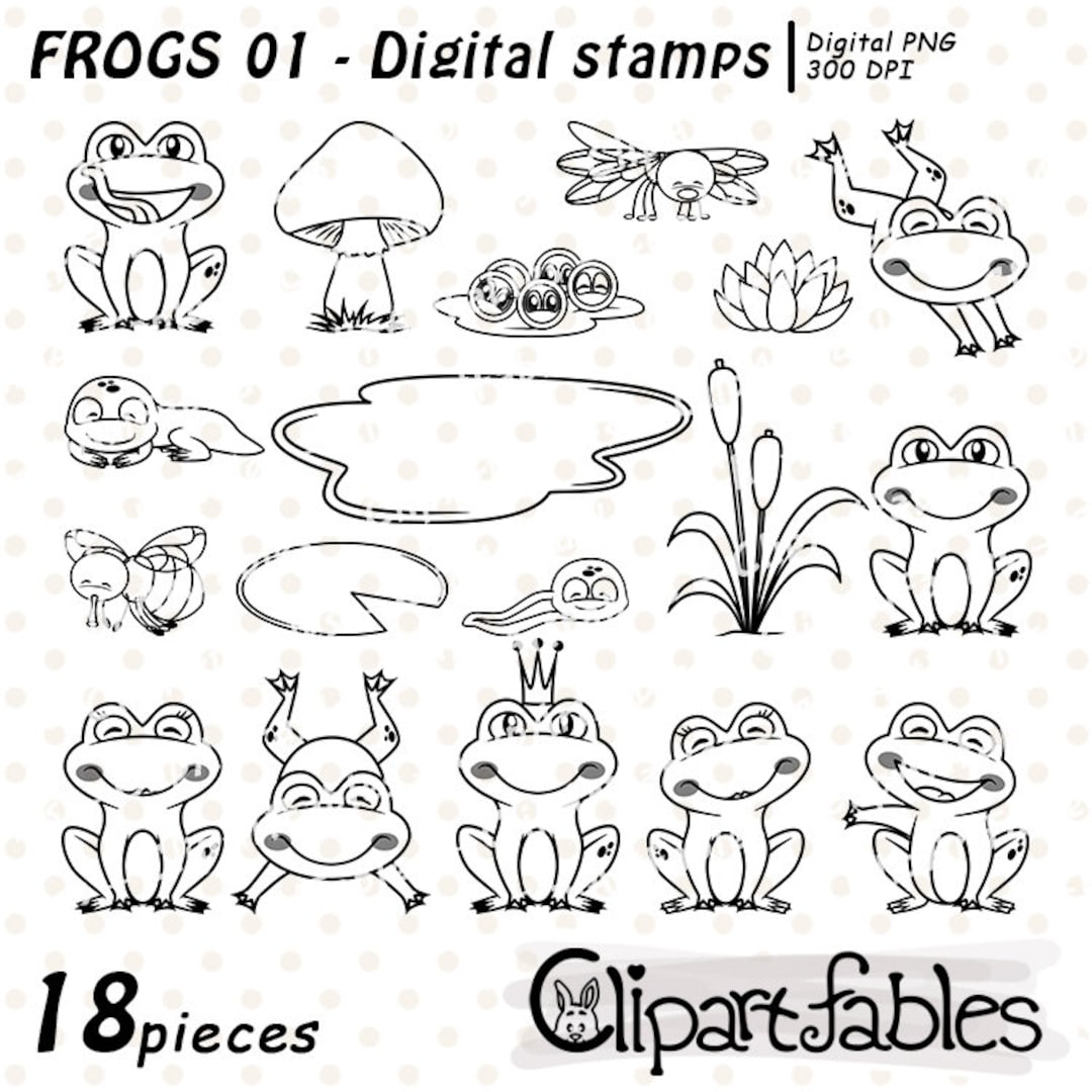 SELLOS DE RANAS, Dibujos para colorear de sapos, Ilustraciones de ranas ...