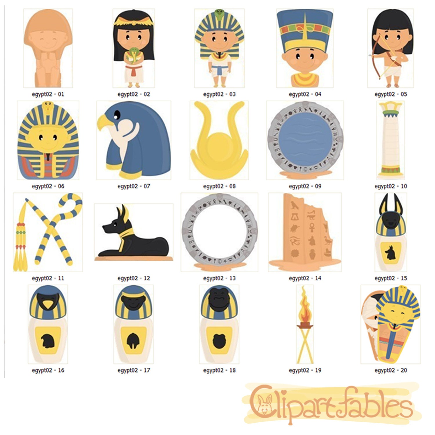 ANCIENT EGYPT 2 Clipart, Travel, Nefertiti, Ancient Civilization, Mummy ...
