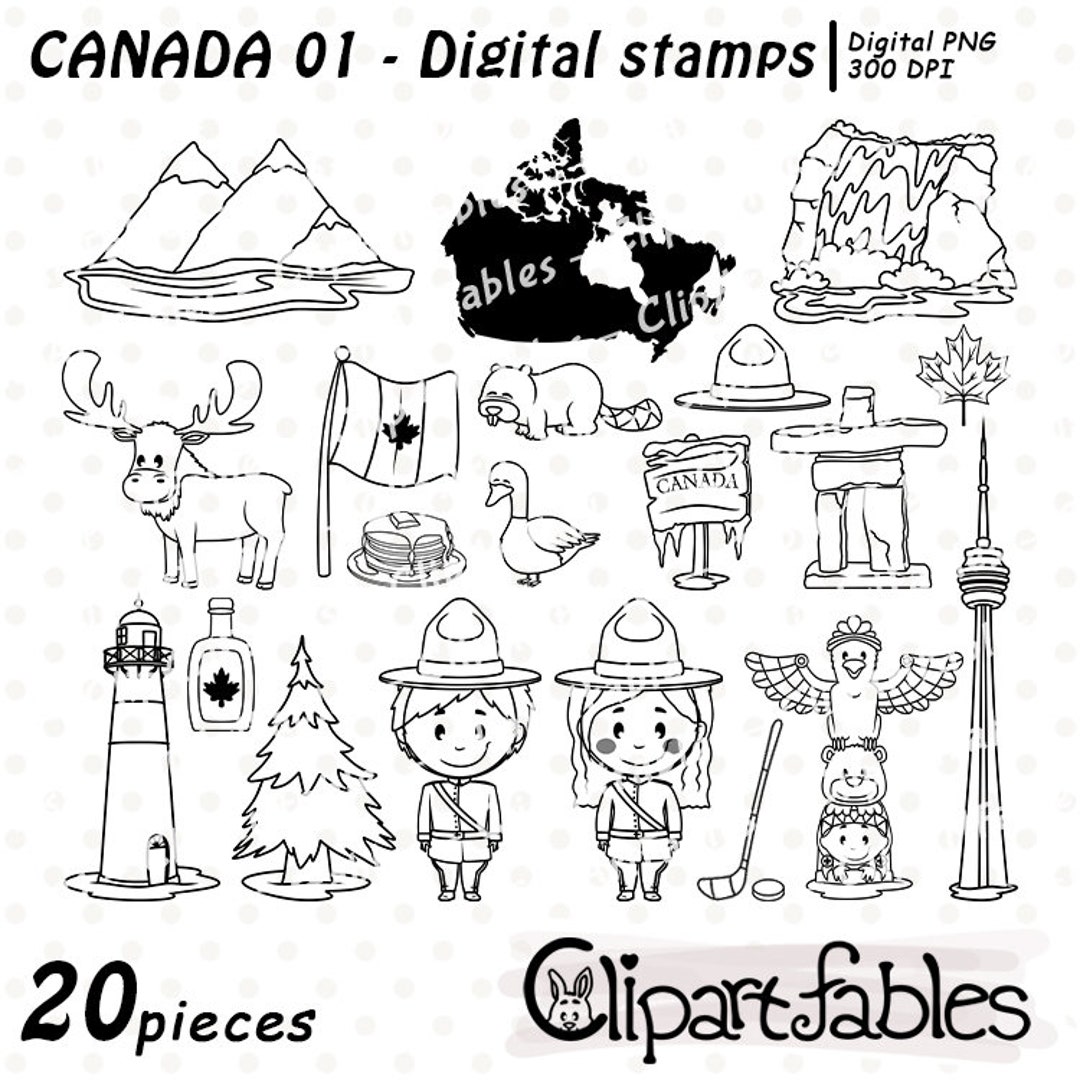 CANADA Day Digital Stamps, Maple Syrup, Canada Outline, Toronto, Maple ...
