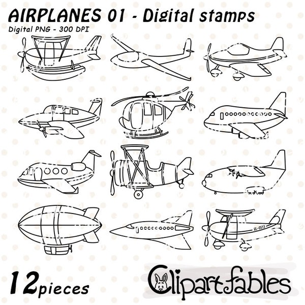 Airplane Stamps - Etsy