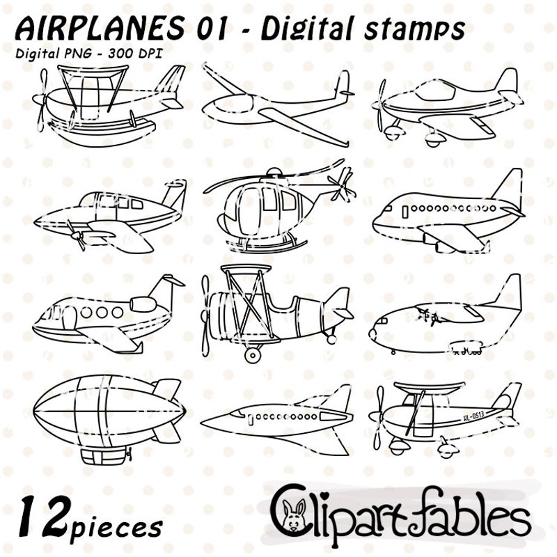 Airplane Stamps - Etsy