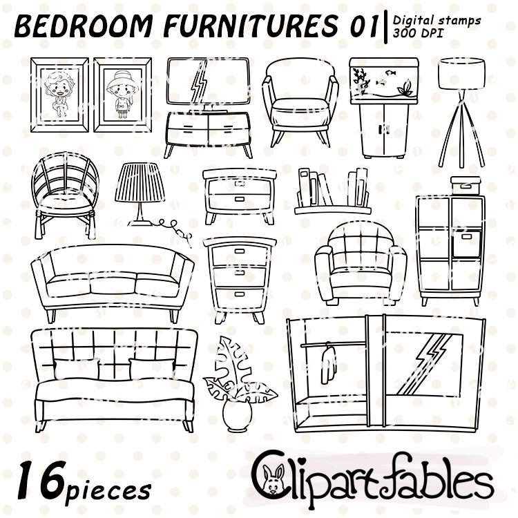 Bedroom Furniture Clipart