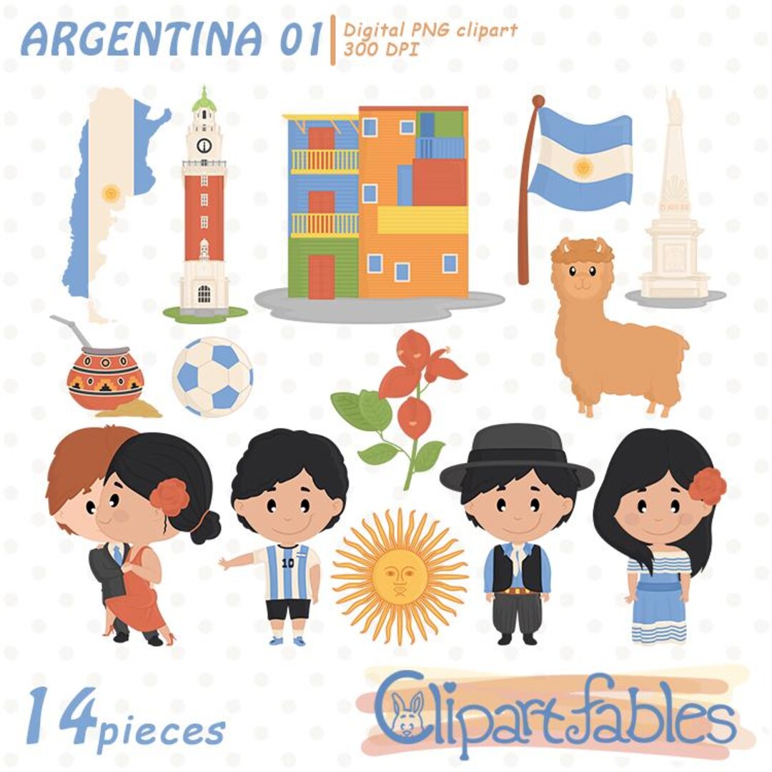 ARGENTINA Clipart, Symbols of Argentina, Buenos Aires, Argentina Soccer ...