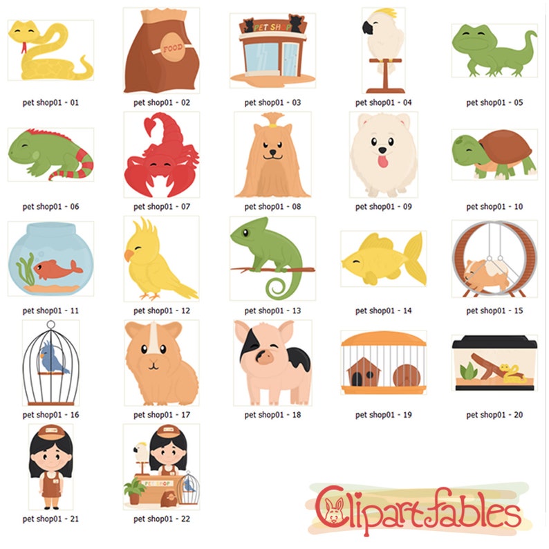 PET SHOP Clipart, Pets Clip Art, Cute Animals, Terrarium, Reptiles ...