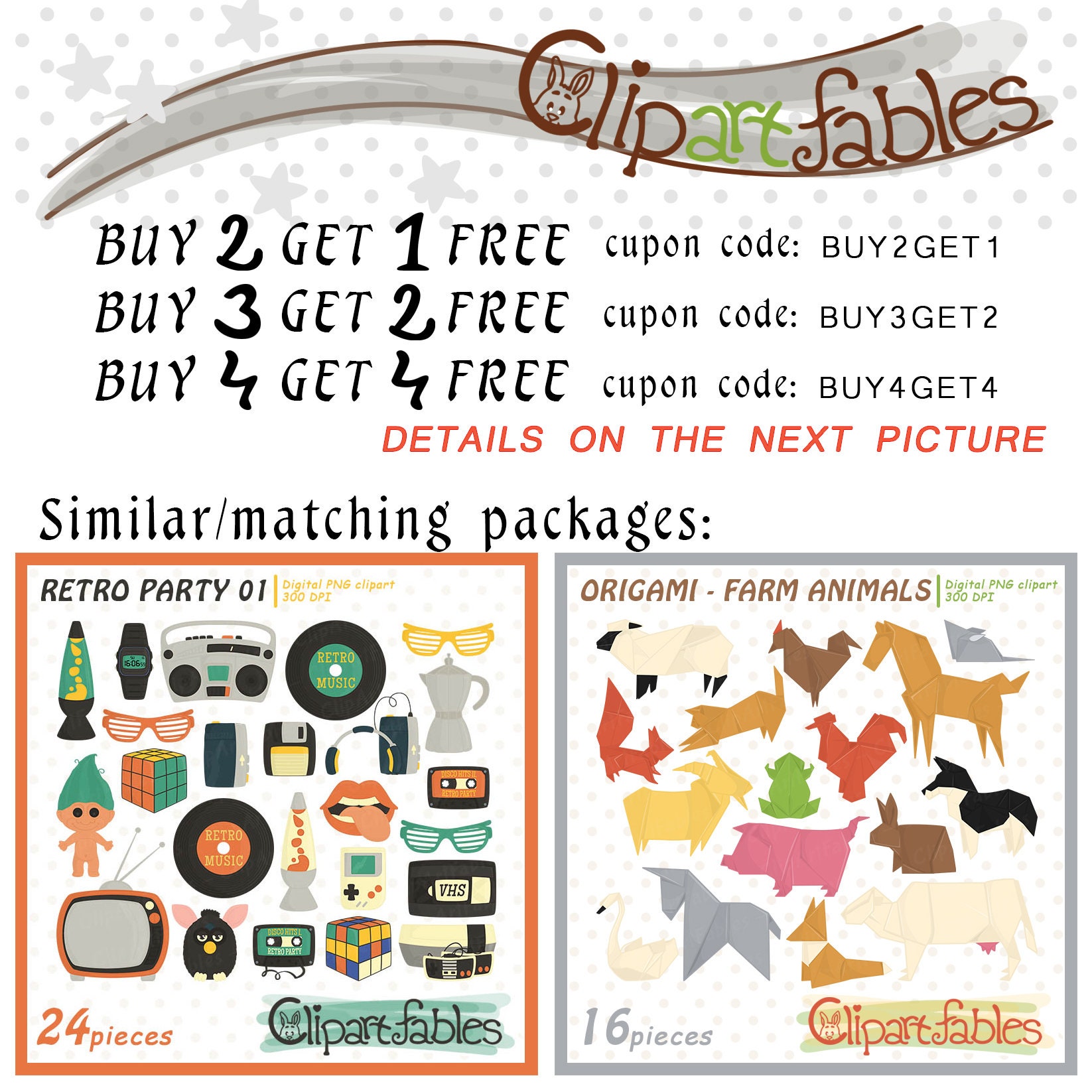 ORIGAMI ANIMALS Clip Art Set, Safari Animals, Oriental Culture ...