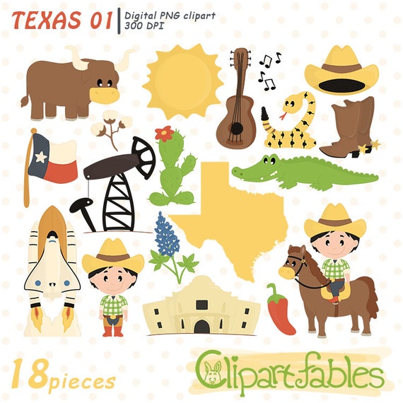 Texas Map Clip Art