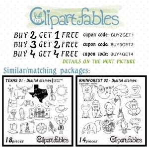 DESERT ANIMALS Digital Stamps, Wild Animals Outline, Baby Animals ...