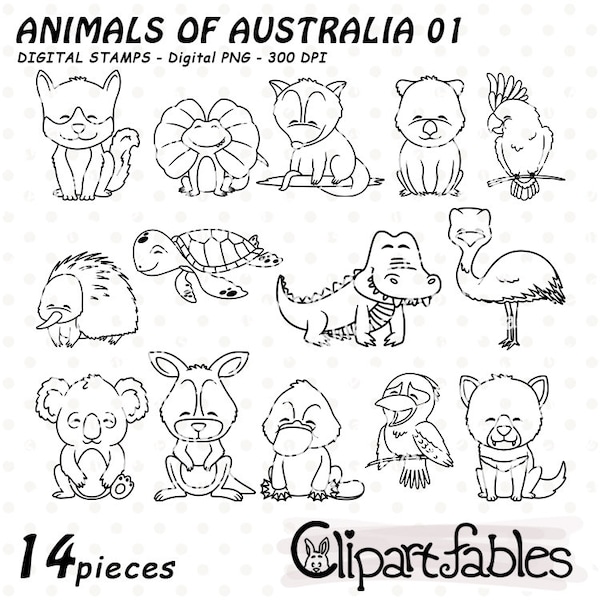 Australian Animals - Etsy