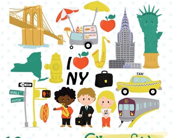 Time Square New York Clipart - Etsy