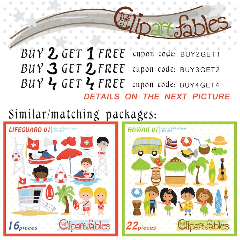 Cute BEACH Clipart, SUMMER Vacation, Beach Fun Time, Happy Kids at the ...