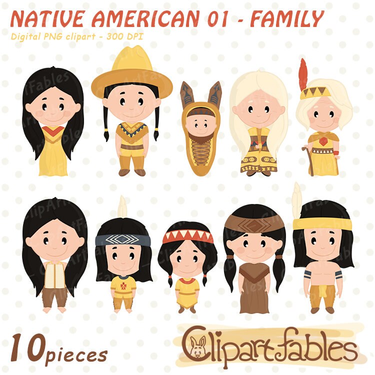 Native American Girl Clipart For Kids