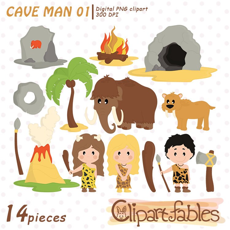 Paleolithic Person Clip Art
