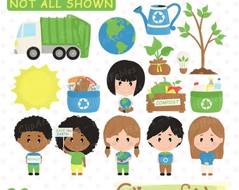 Earth Day Clip Art - Etsy