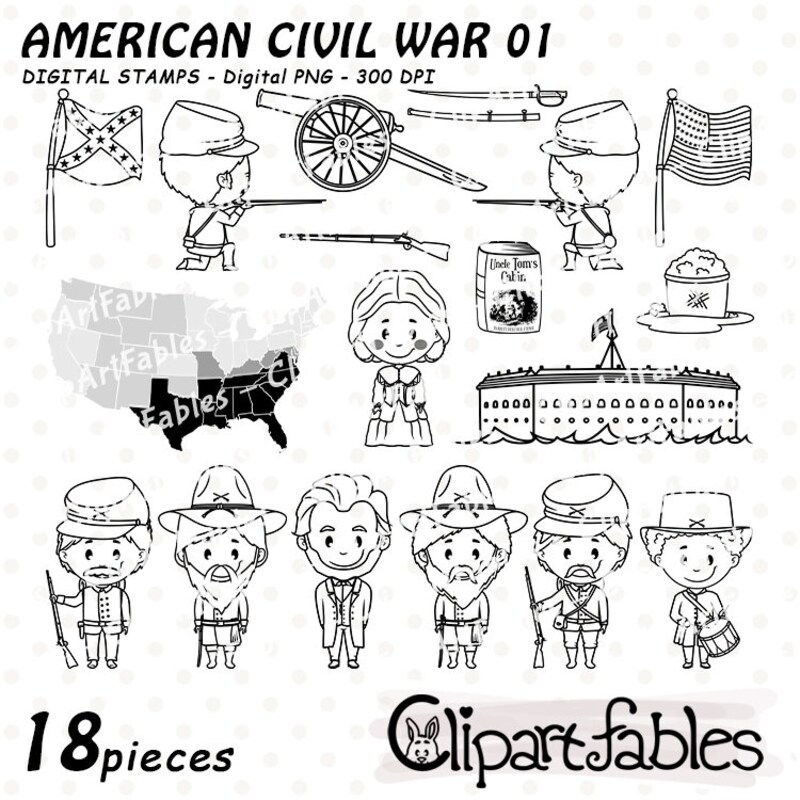 Civil War Stencil - Etsy